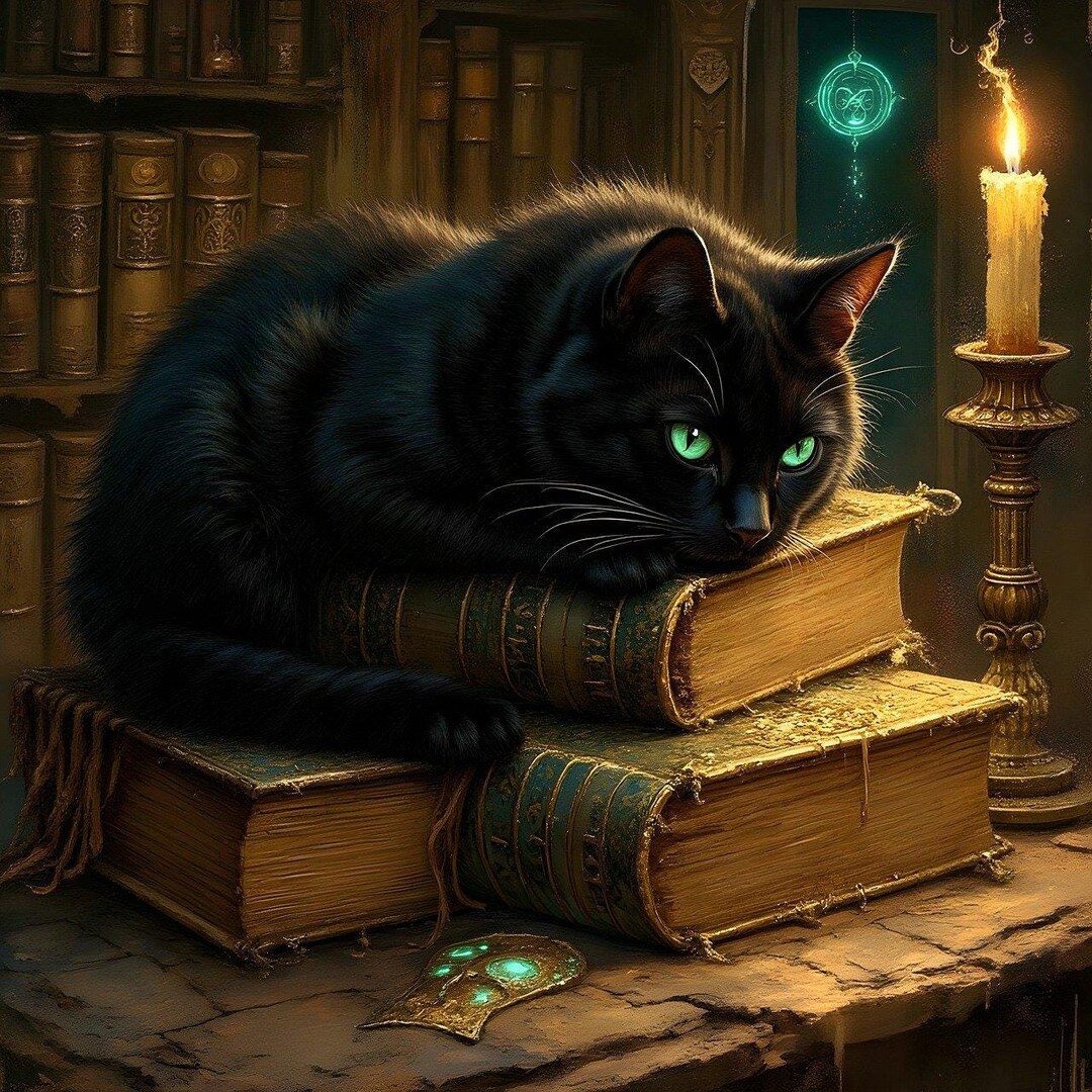 Male Matagot the Magician Cat Unique Familiar Spirit Specializes in ...