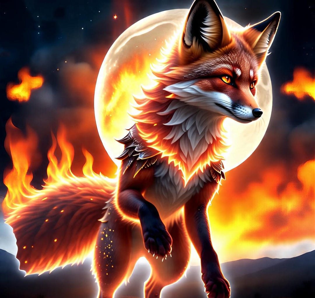 Male Tulikko * the Fire Fox Bringer of Financial Gain Psychic Blessings ...