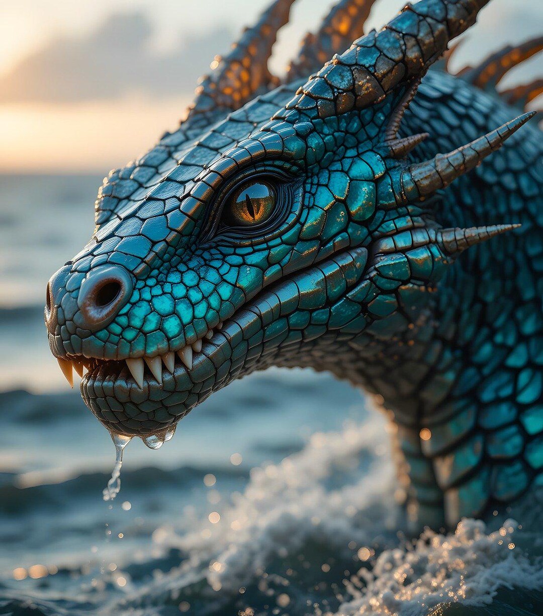 Dilong Dragon * Ancient Eastern Elemental Dragon * Guardian Who Brings ...