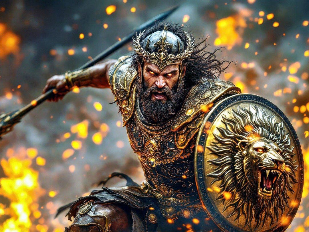 Greek Daemon of War Warrior of Protection Curse Breaking and Victory - Etsy