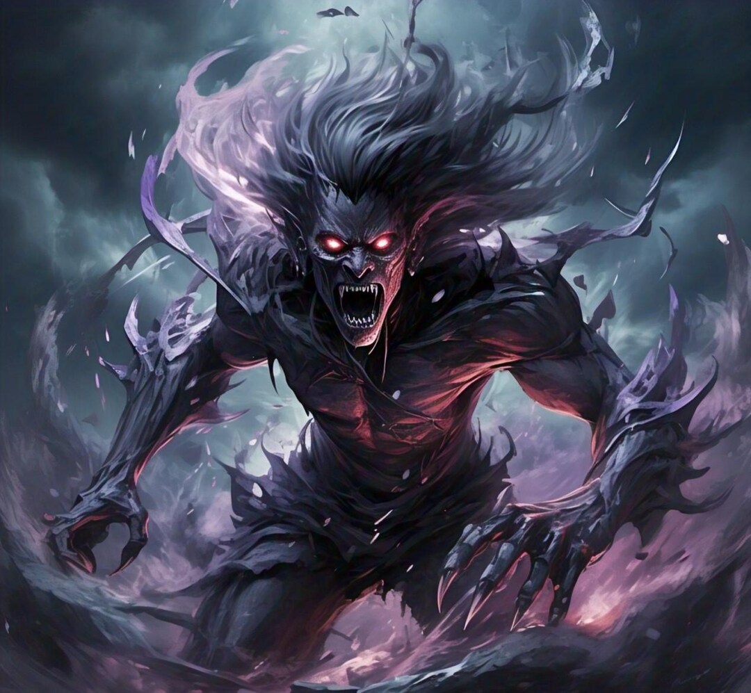 Ala Demon Demon of Storms Wields Choas Magick Brings Power Possesses ...