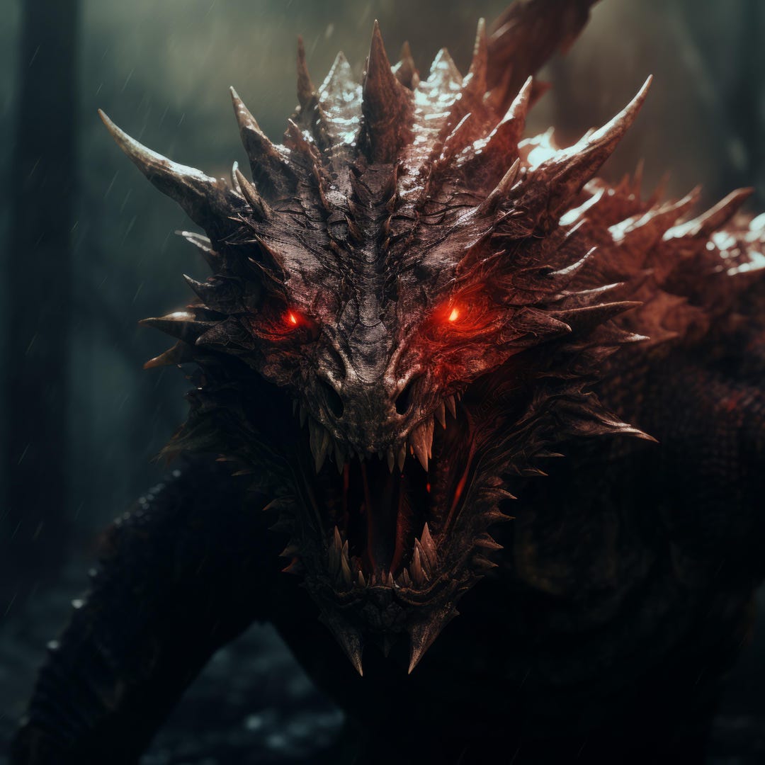 SOLD King Ninki Nanka Rare Dark Art Dragon of Chaos & Mind Control ...