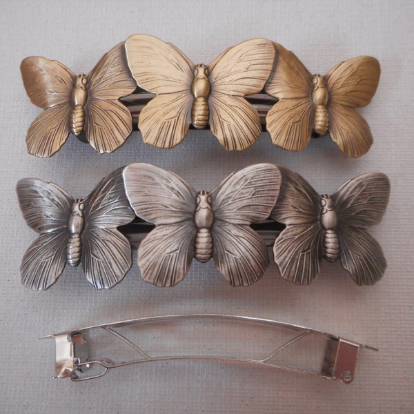 Metal Barrette - Etsy