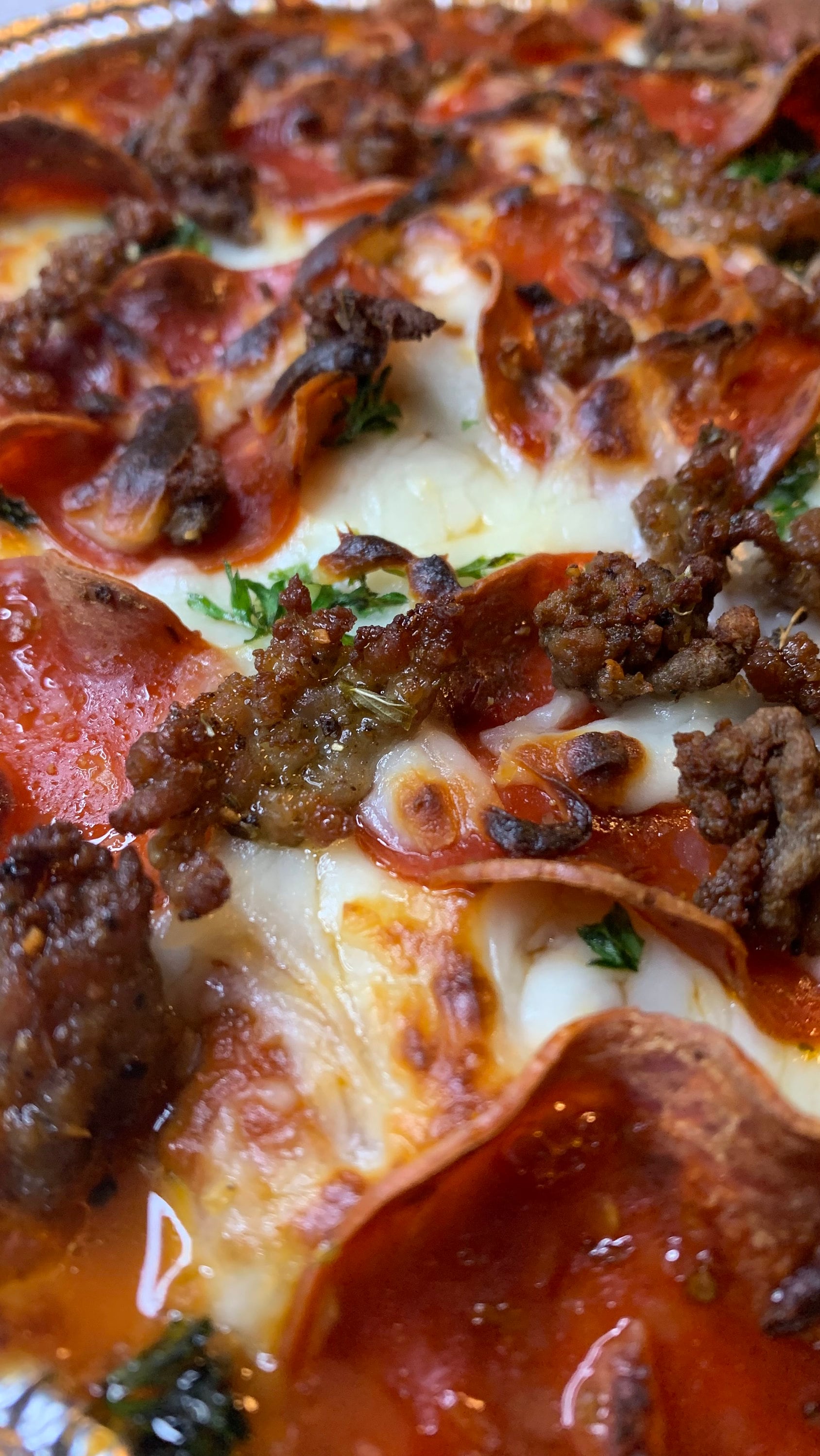 Tiktok Famous Crustless Meat Lovers Deep Dish Pizza Bowl Keto-friendly ...