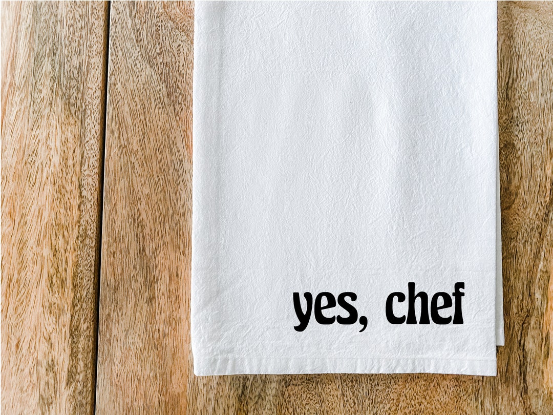 Yes, Chef Tea Towel: the Bear - Retro 2 Font // Hostess Gift - Stocking ...