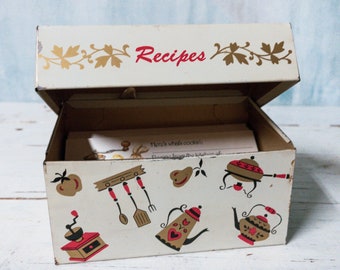 Retro Recipe Box | Etsy