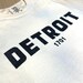 Detroit 1701 Cropped Tee, Detroit Shirt Retro, Womans, Detroit Lions ...