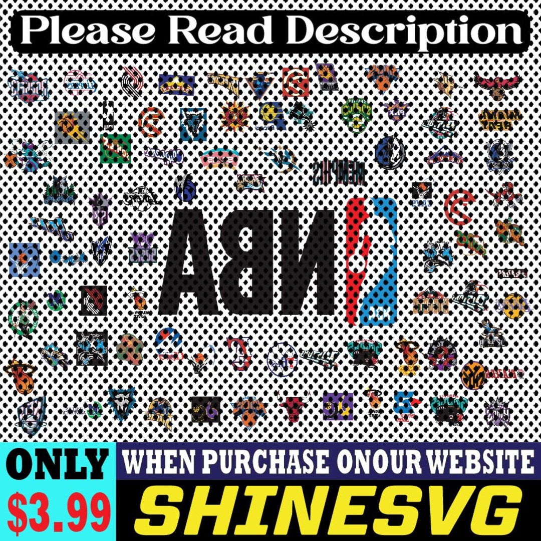 Bundle 82 Files NBA Logo Bundle SVG Basketball Svg Png - Etsy