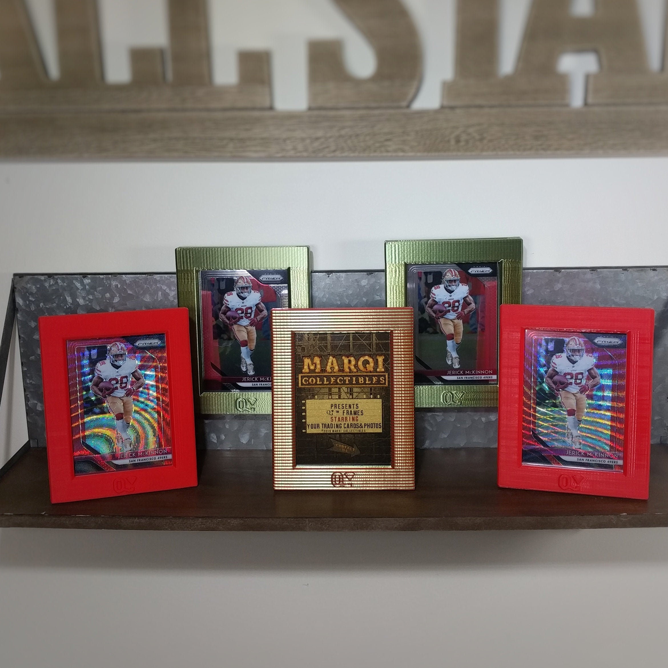 Qi Frames: Collectible Trading Card Frame Set (gold & Red) - Etsy