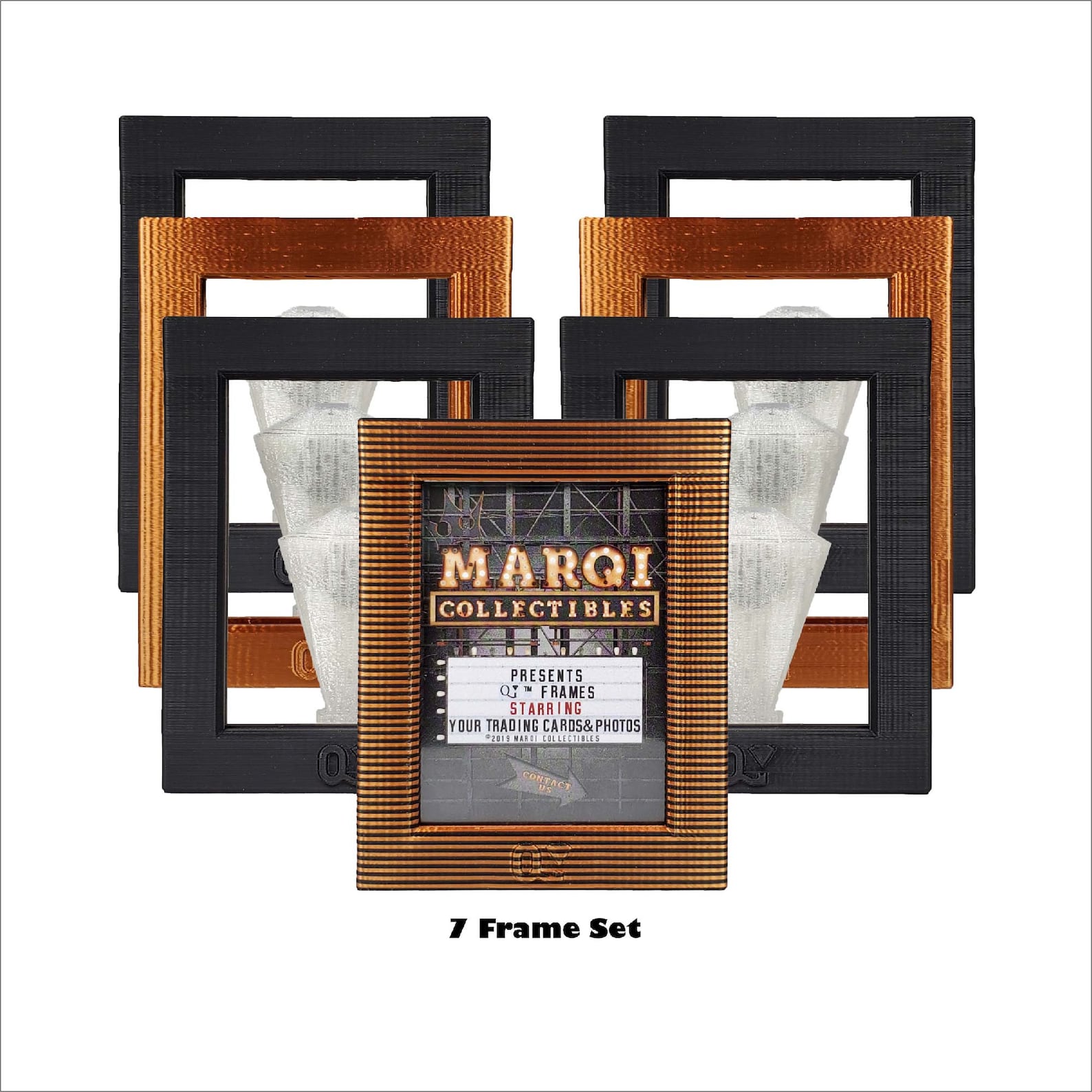 Qi Frames: Collectible Trading Card Frame Set (copper & Black) - Etsy