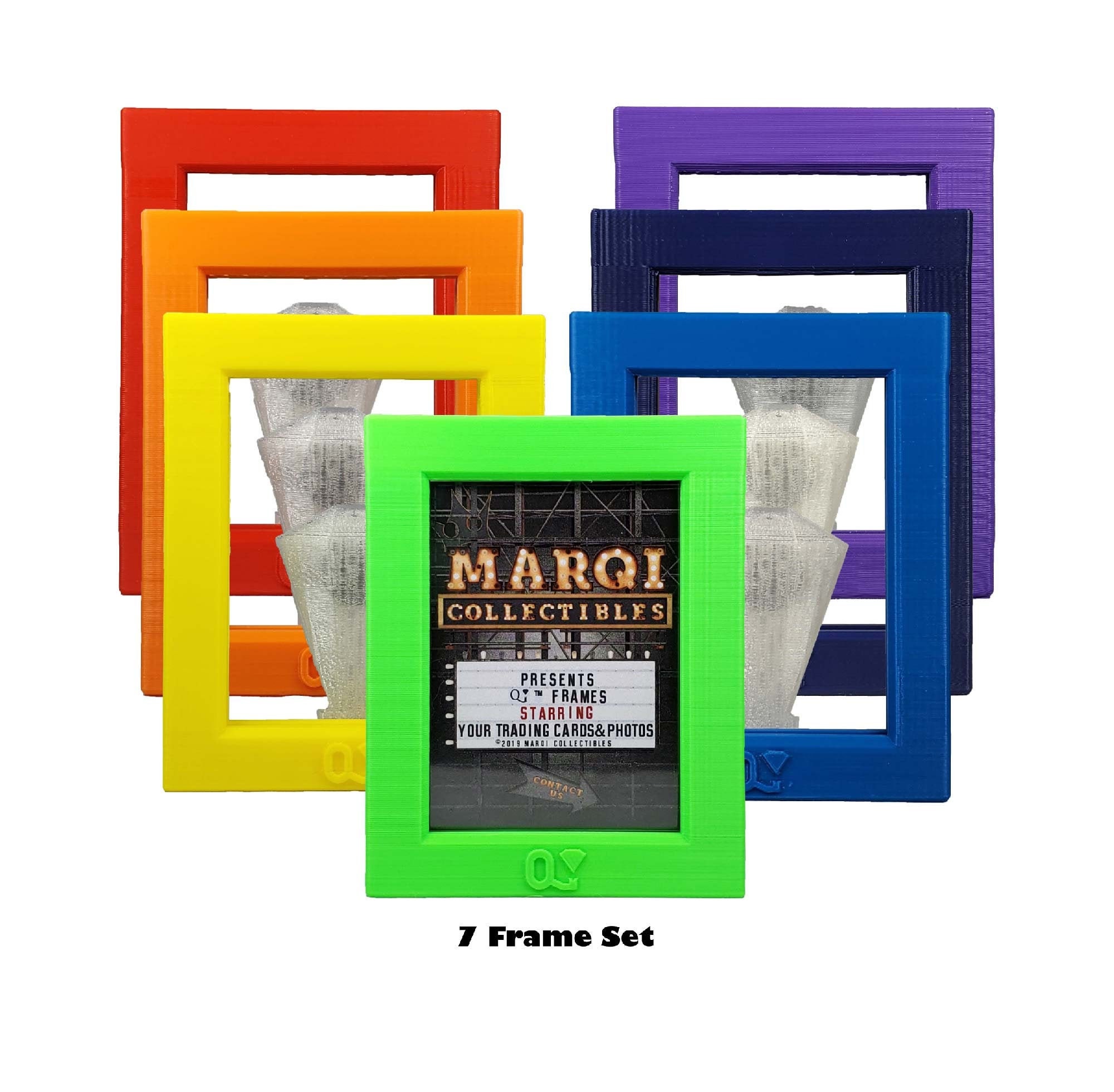 Qi Frames: Collectible Trading Card Frame Set rainbow Colors - Etsy