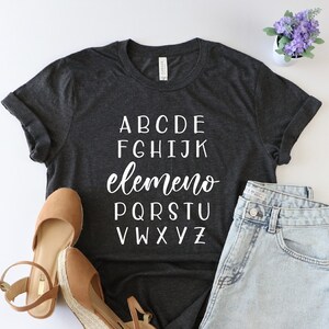 Alphabet Elemeno Shirt Cute Alphabet Learning Shirt Learning - Etsy
