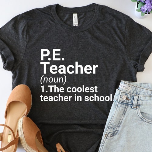 Physical Education T-shirt Back to School PE Teacher Gym - Etsy
