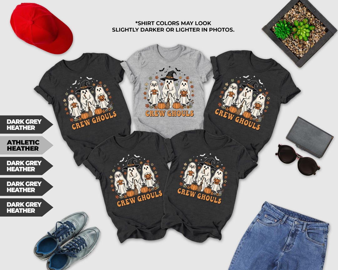 Crew Ghouls Shirt, Cute Ghost Squad Shirt, Funny Boo Crew Shirt, Retro ...