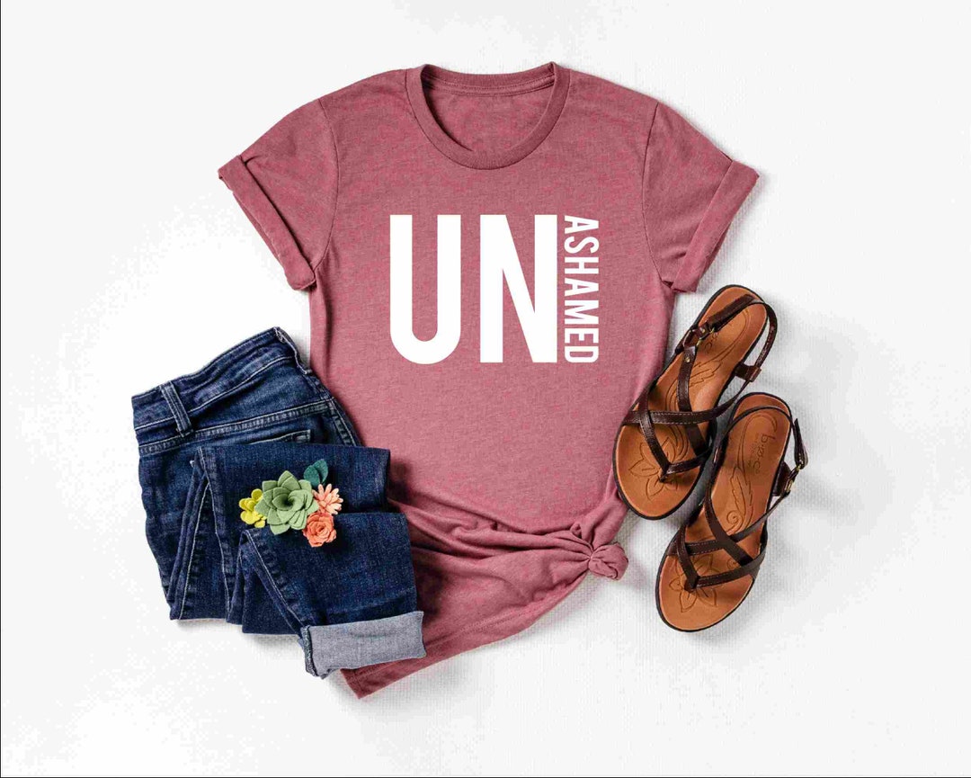 Unashamed Shirt, Christian Apparel, Christian Shirt for Women ...