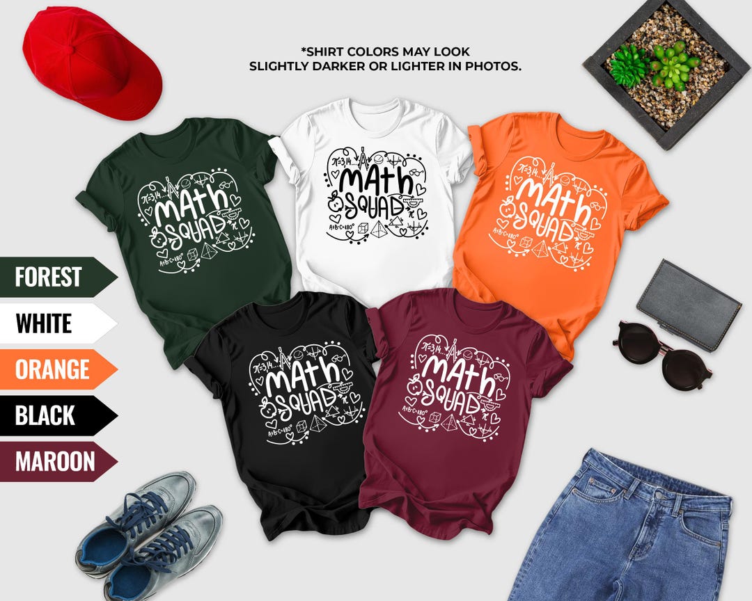 Math Squad Shirt, Math Teacher Shirt, Math Teacher Gift, Math Team ...