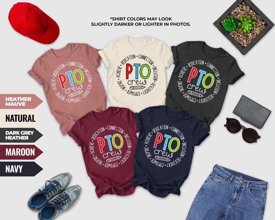 PTO Crew Shirt, Parent Teacher Organization Association Shirt, PTA Pto ...