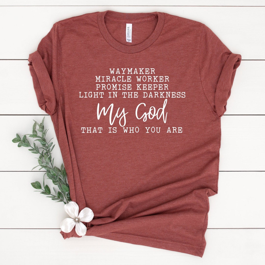 Waymaker Shirt, Christian Apparel, Christian Tees, Christian T-shirts ...