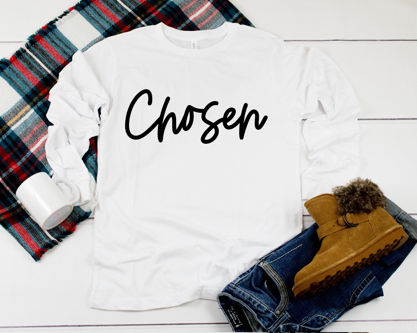 Chosen Long Sleeve Shirt Christian Long Sleeve Shirt Jesus - Etsy