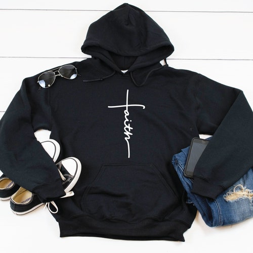 Faith Hoodie Christian Hoodies Christian Apparel Christian - Etsy