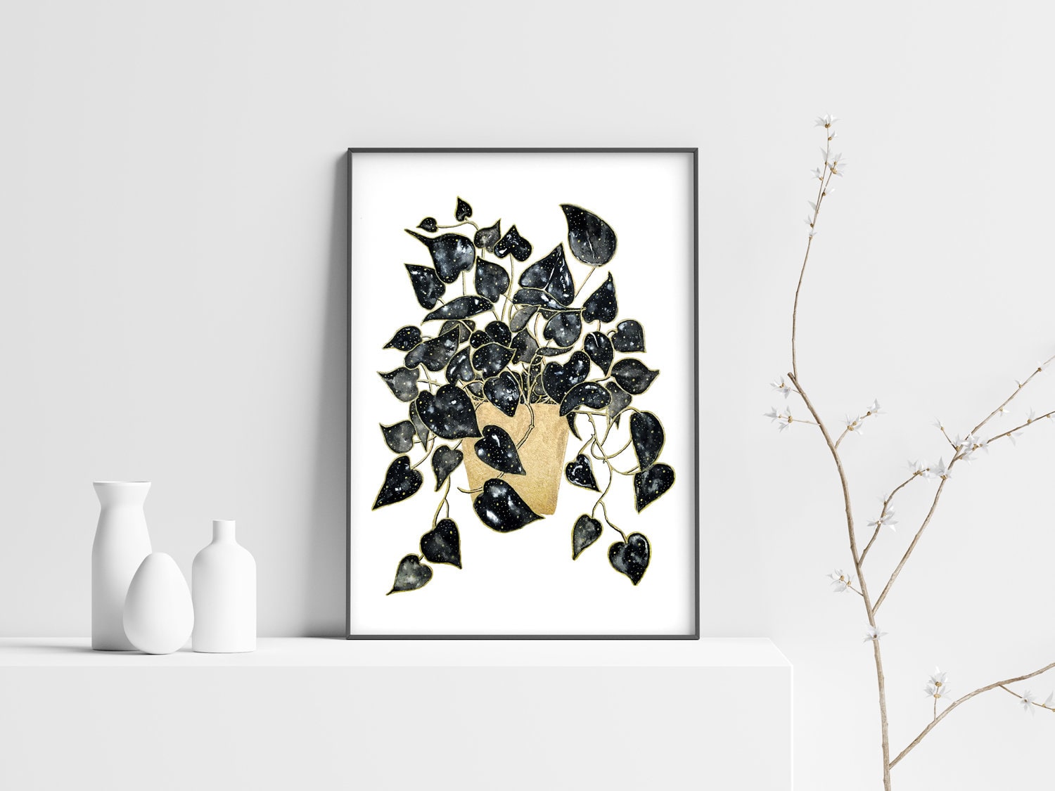 Printable Plant Print of a Pothos Printable Wall art | Etsy