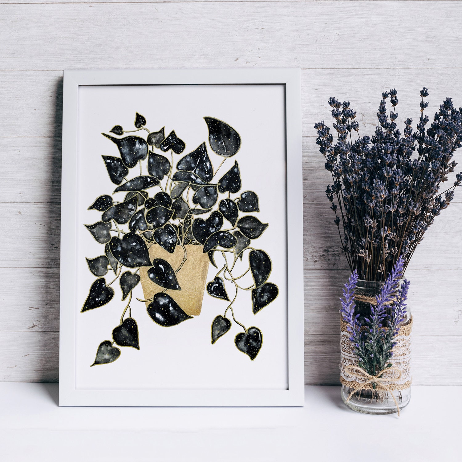 Printable Plant Print of a Pothos Printable Wall art | Etsy