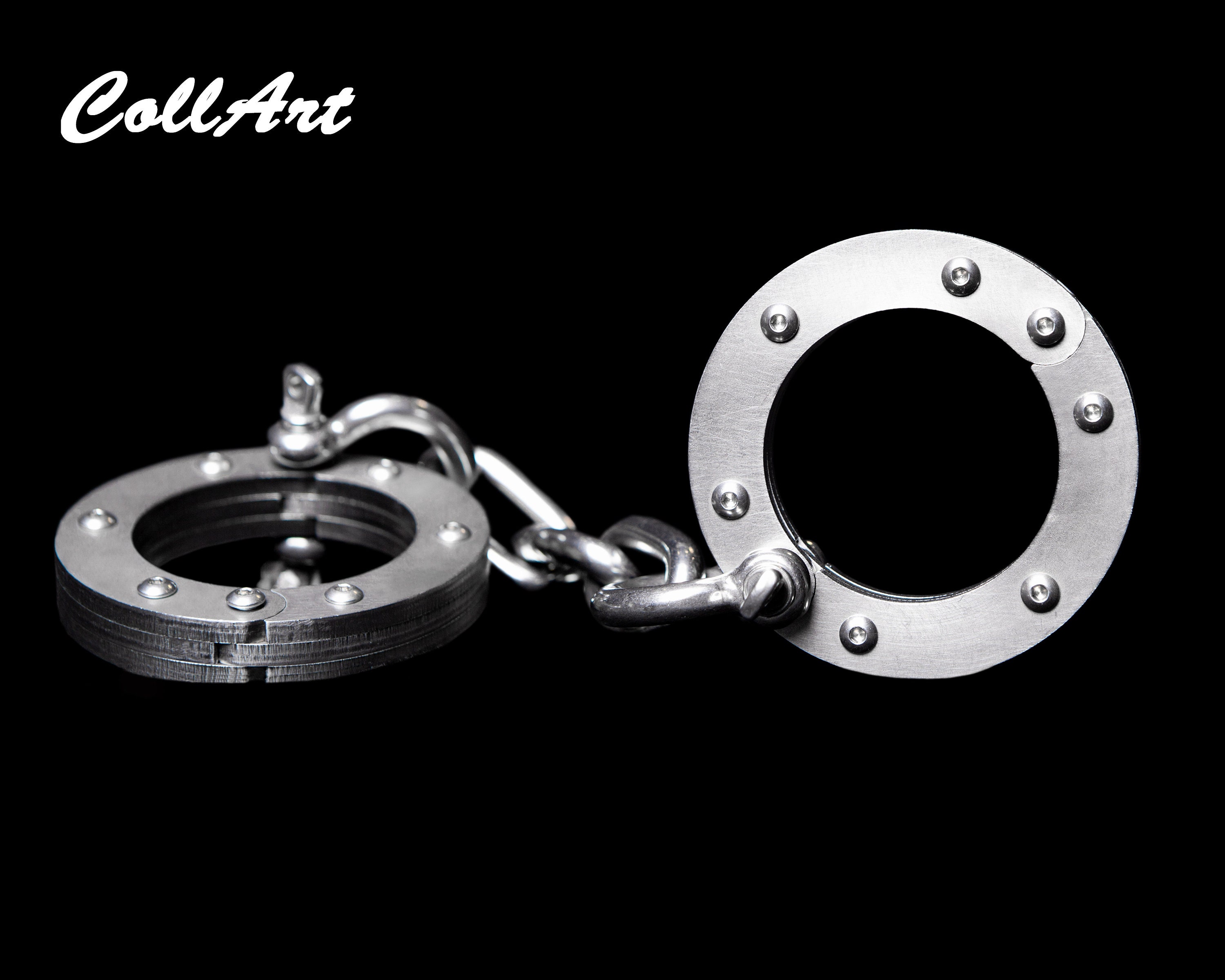 Heavy Round Handcuffs for BDSM KINK Fetish Latex | Etsy
