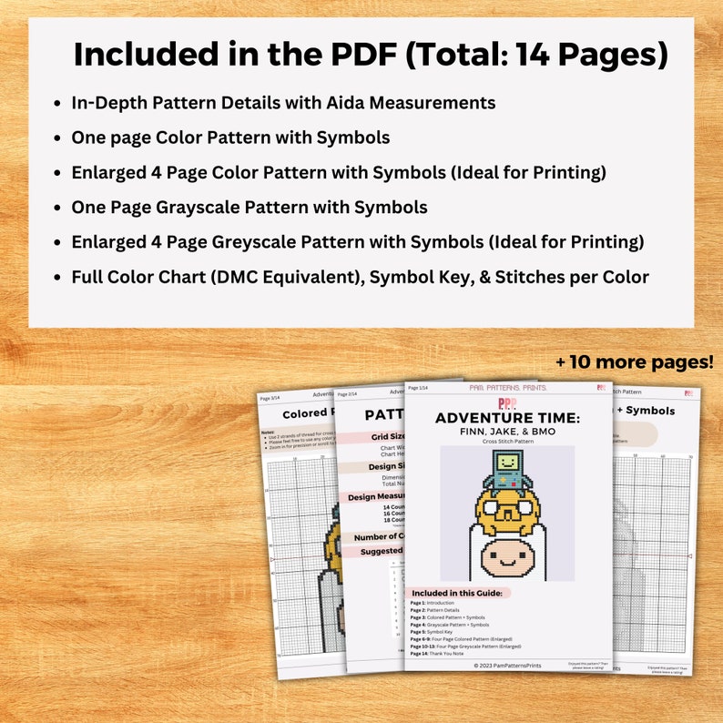 Adventure Time Cross Stitch Pattern PDF - Finn, Jake & Bmo - Etsy