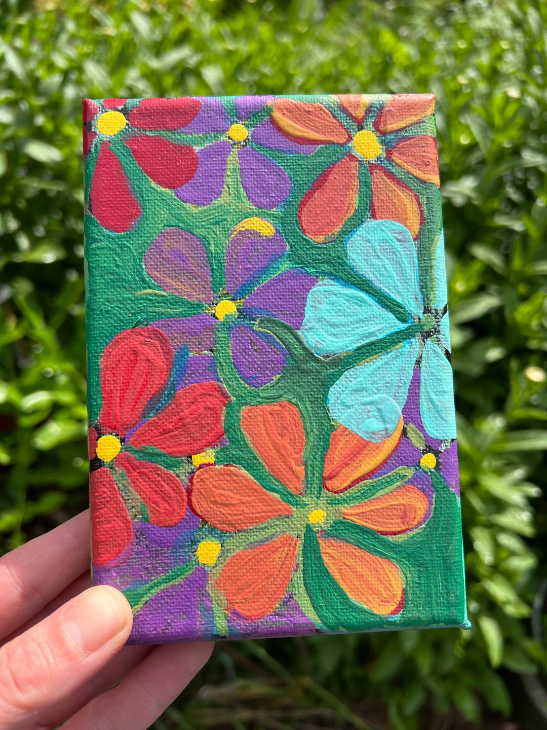 Original Flower Painting - Etsy