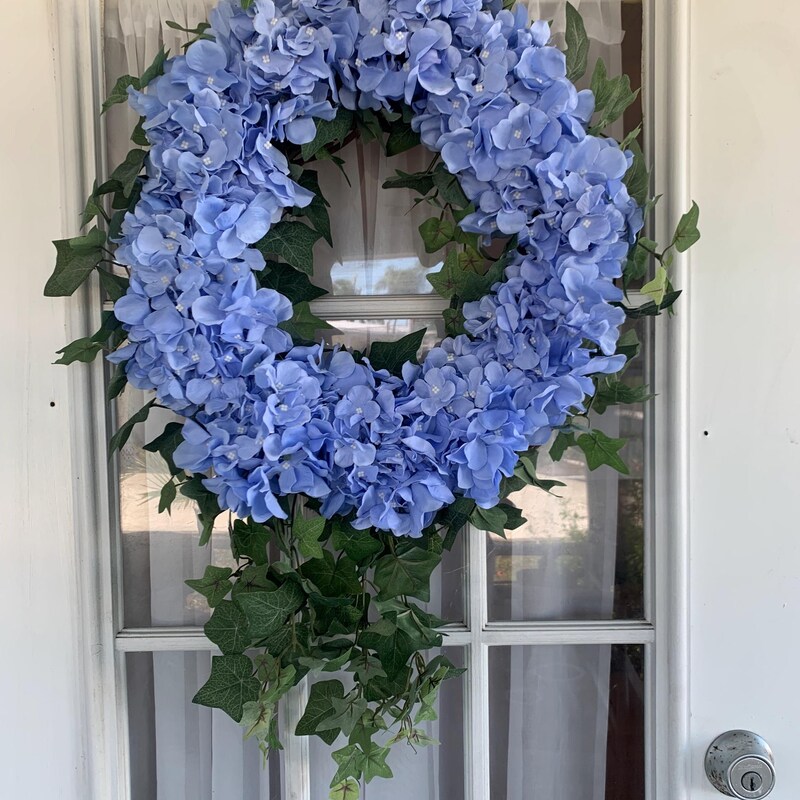 Hydrangea Wreath - Etsy