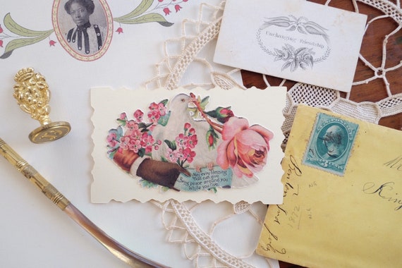 Victorian Calling Card blessings - Etsy