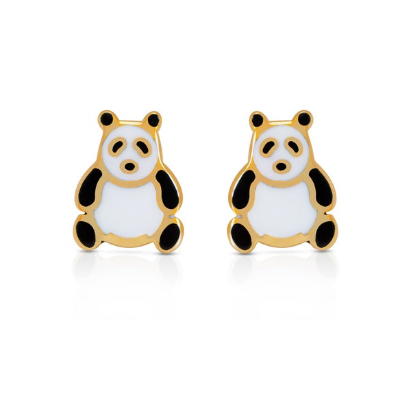 Panda Earrings - Etsy