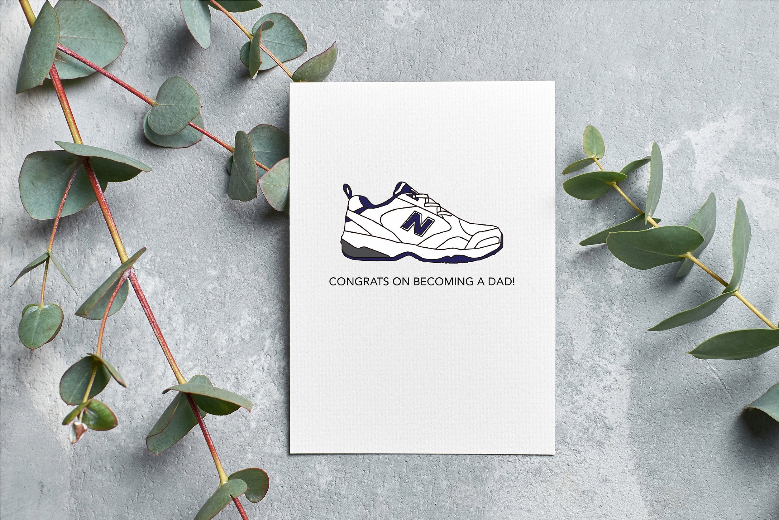 Congrats on Becoming A Dad Card Greeting Card, New Dad, New Balance ...