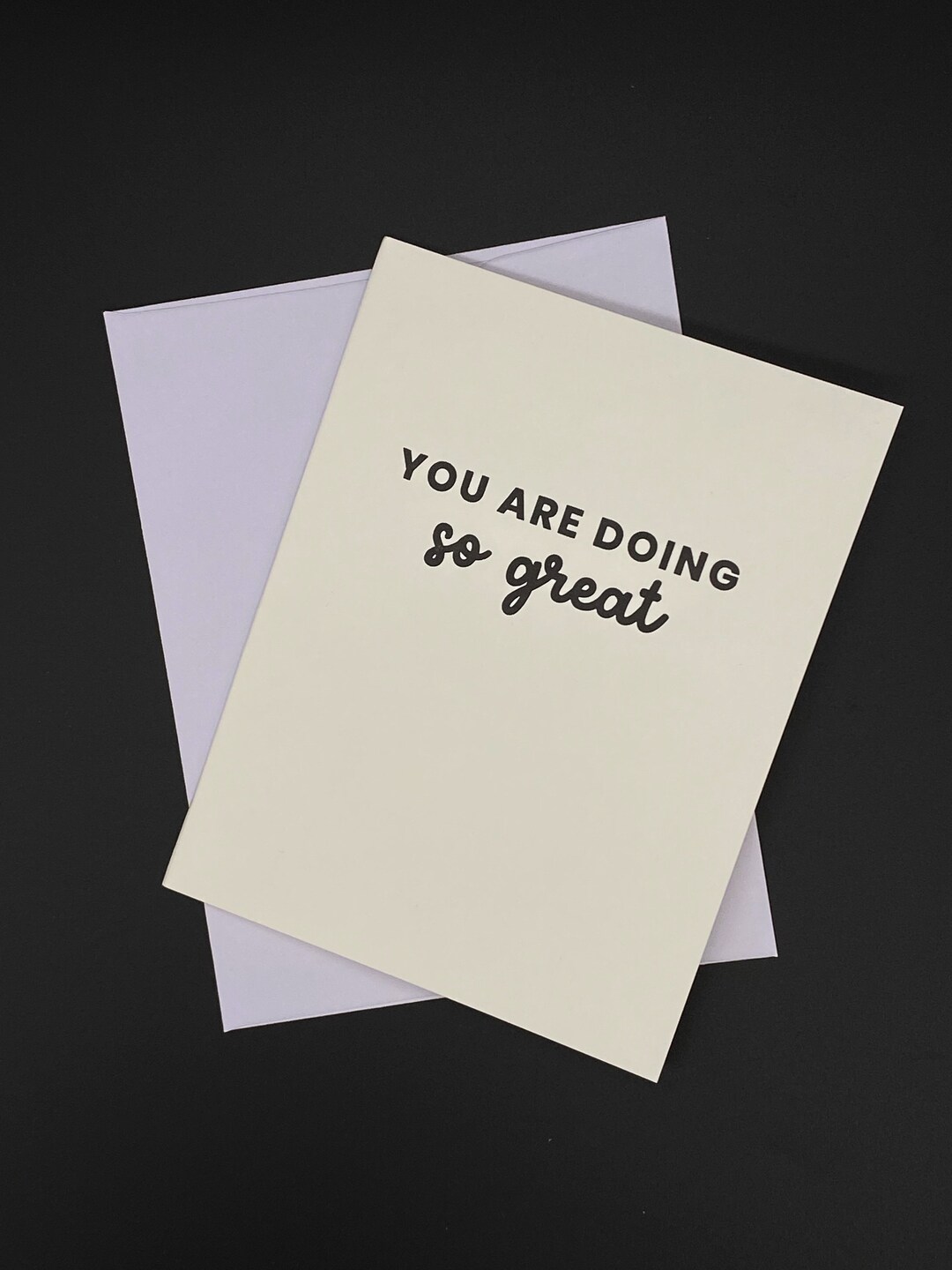 You're Doing so Great Letterpress Card Letterpress A2 - Etsy