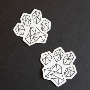 Dog Geometric Paw Sticker Dog Sticker Puppy Sticker Puppy - Etsy