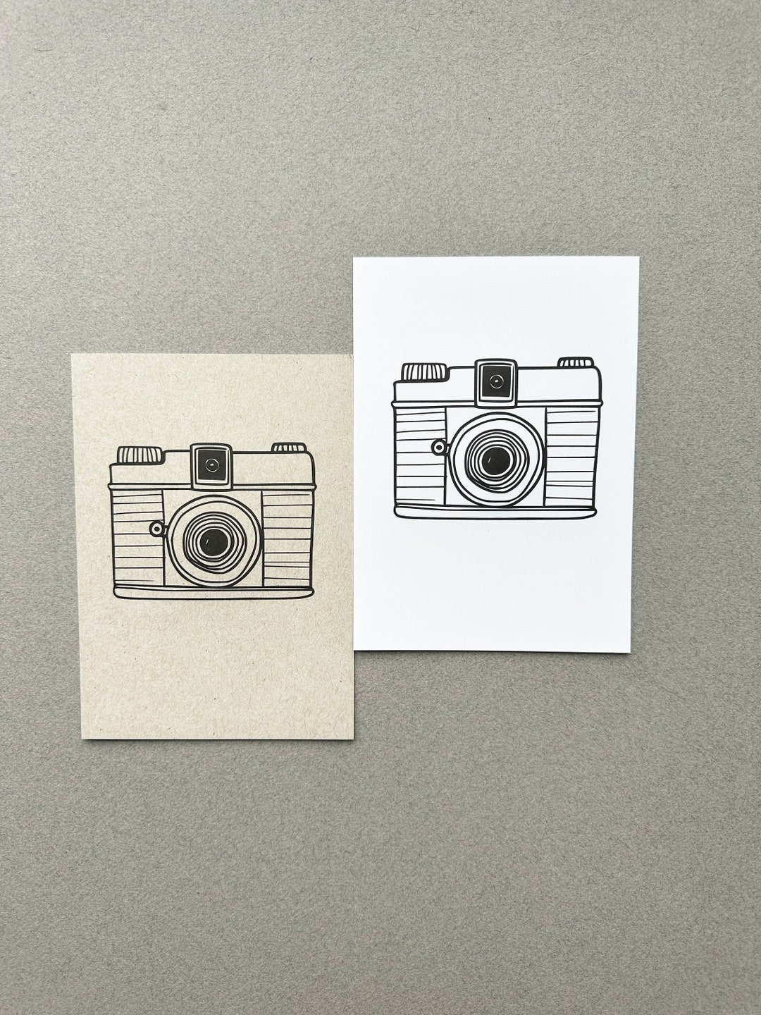 Vintage Camera Letterpress Print Photography T 5x7 Etsy