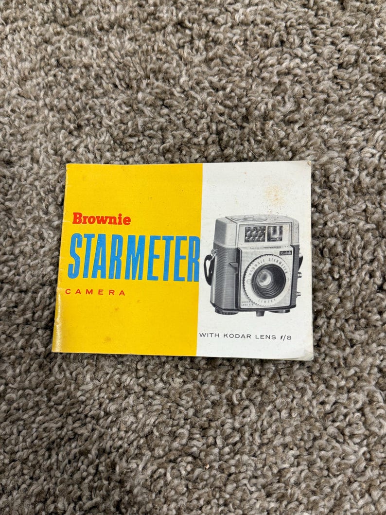 Kodak Brownie Starmeter Outfit Camera With Box and Flash - UNTESTED - Etsy