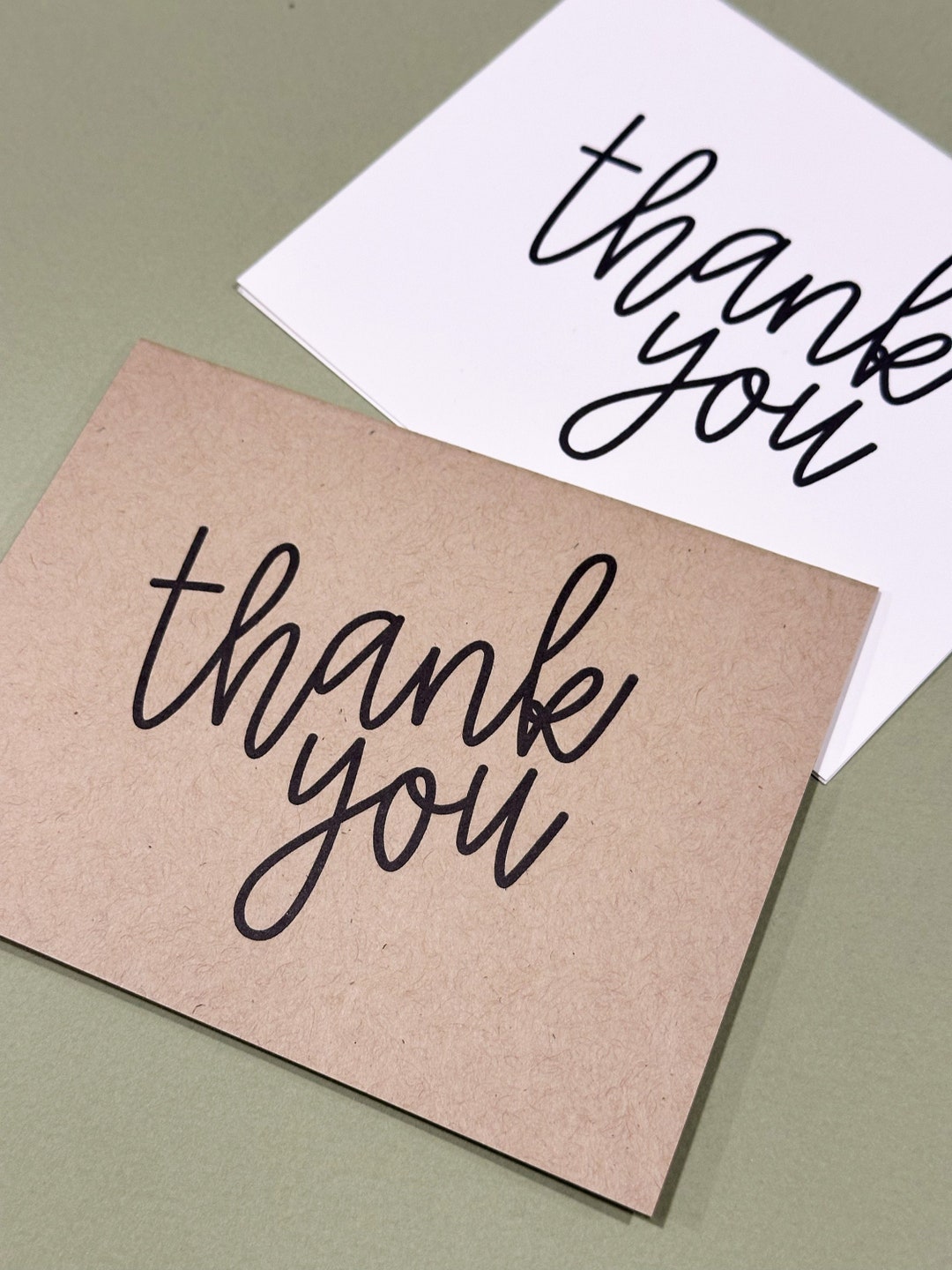Thank You A2 Letterpress Card Thank You, Thank You Card, Greeting Card ...