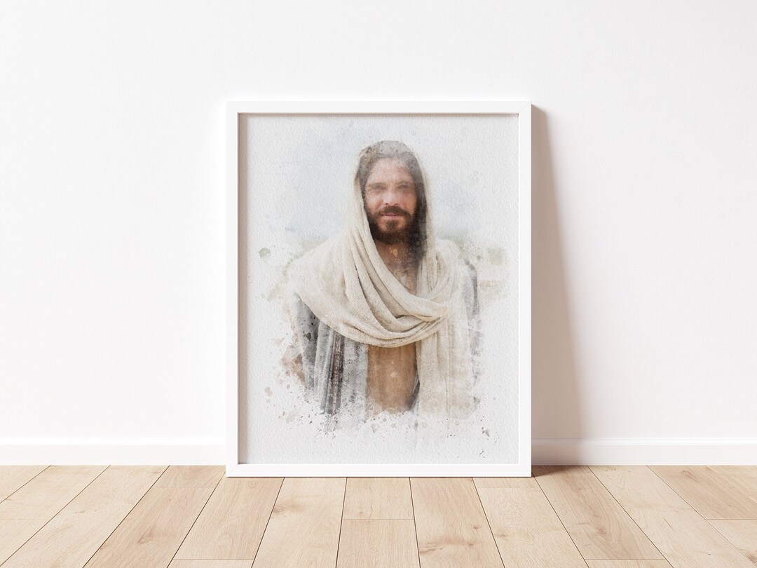 Jesus the Christ Watercolor, Jesus Picture, Digital Download, Jesus ...