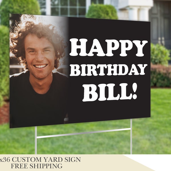 Birthday Yard Signs - Etsy
