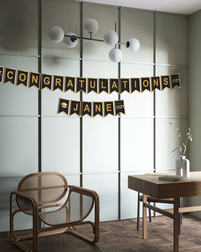 Congratulations Banner Graduation Banner Printable EDITABLE | Etsy