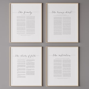 Modern LDS Set Digital Printable Proclamation the - Etsy