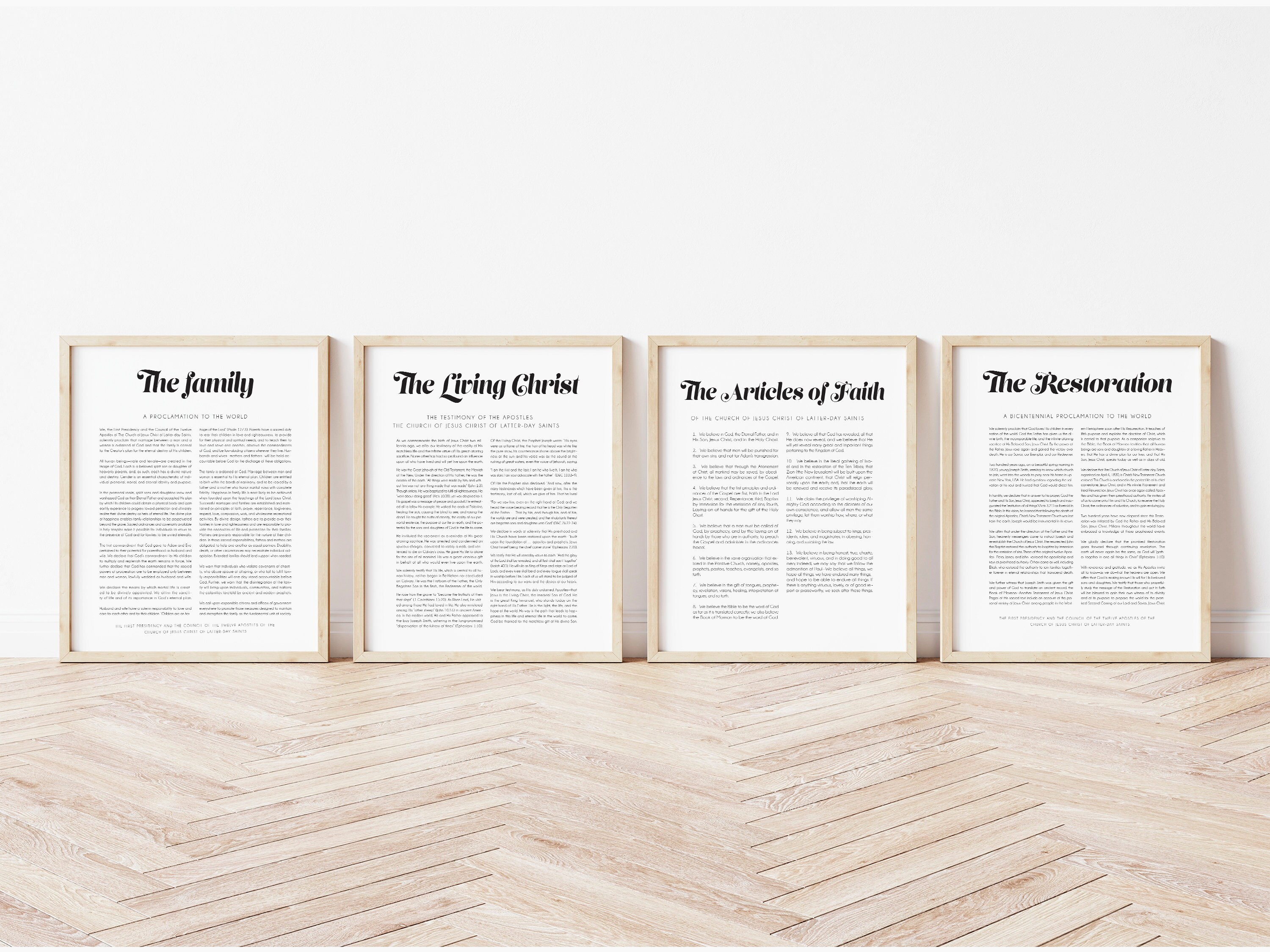 LDS Proclamation Bundle the Restoration the Living Christ - Etsy
