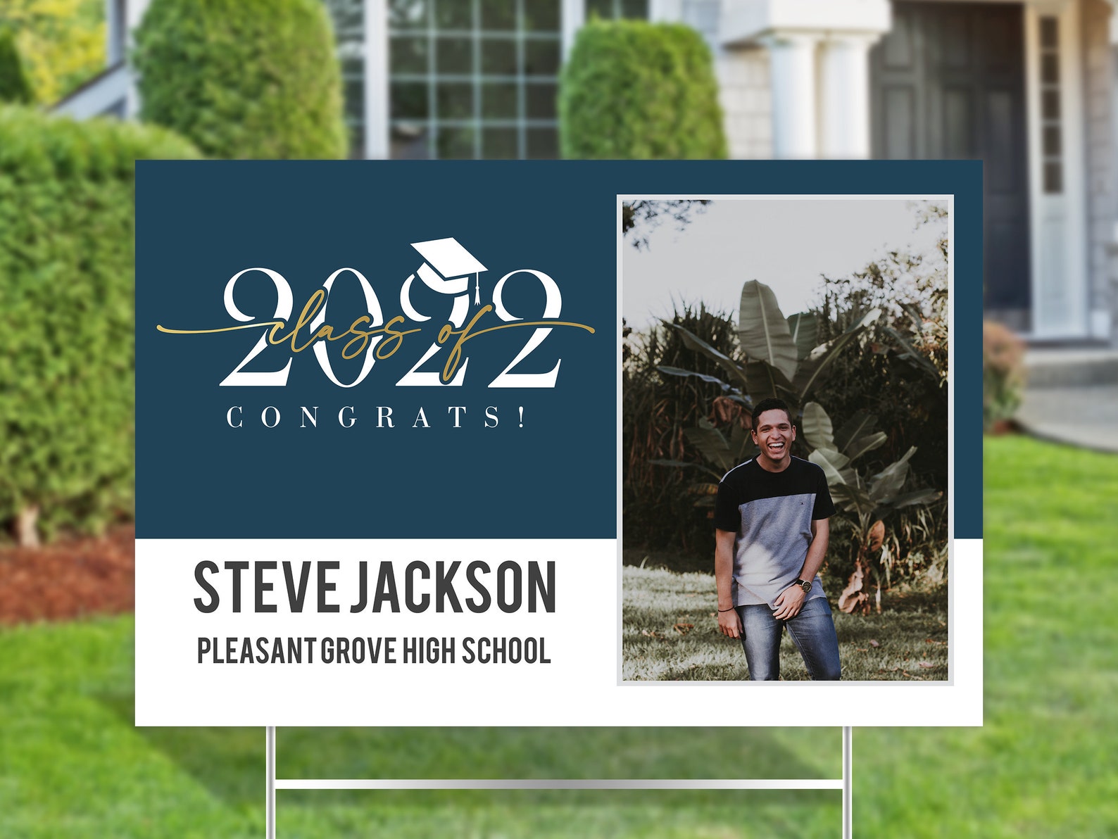 Custom Graduation Yard Sign Class of 2021 With Photo - Etsy