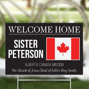 Custom Welcome Home Missionary Sign 24" X 36" in Size for Elder and ...