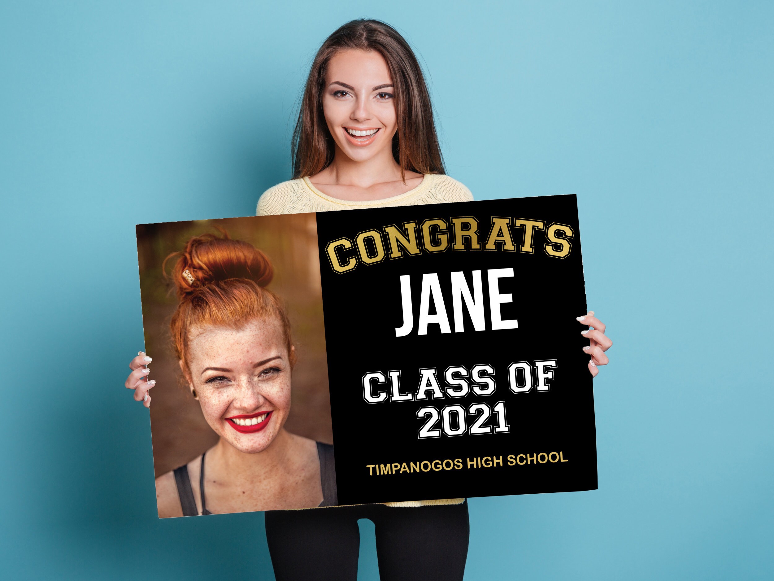 Custom Graduation Yard Sign Class of 2021 With Photo - Etsy