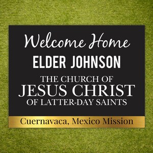 Custom Welcome Home Missionary Badge Yard Sign / Airport Sign - Etsy