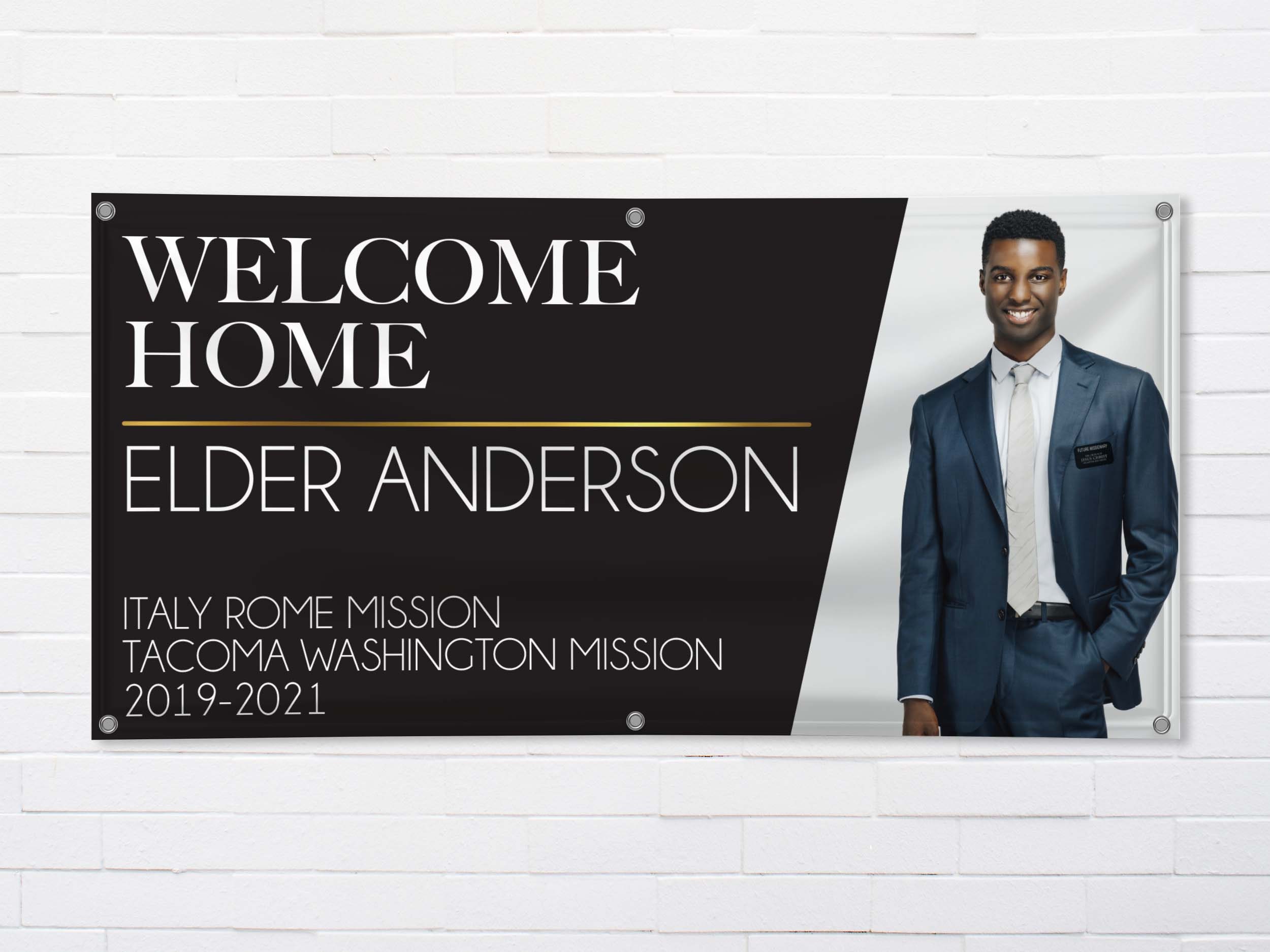 Welcome Home Missionary Banner Sign - 2 Different Mission Option With ...