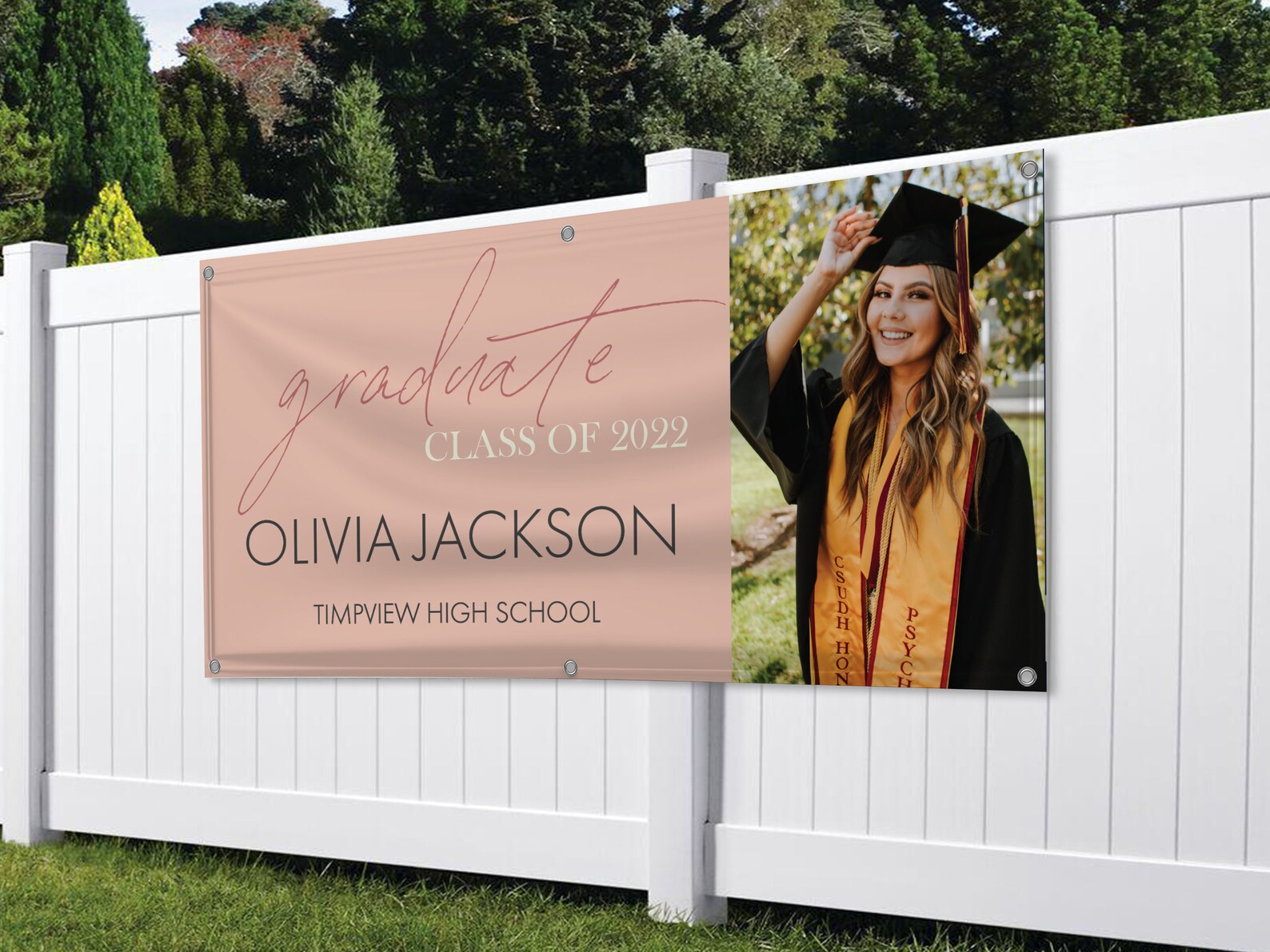 Outdoor Graduation Banner 2022 Picture Banner Class of 2022 - Etsy