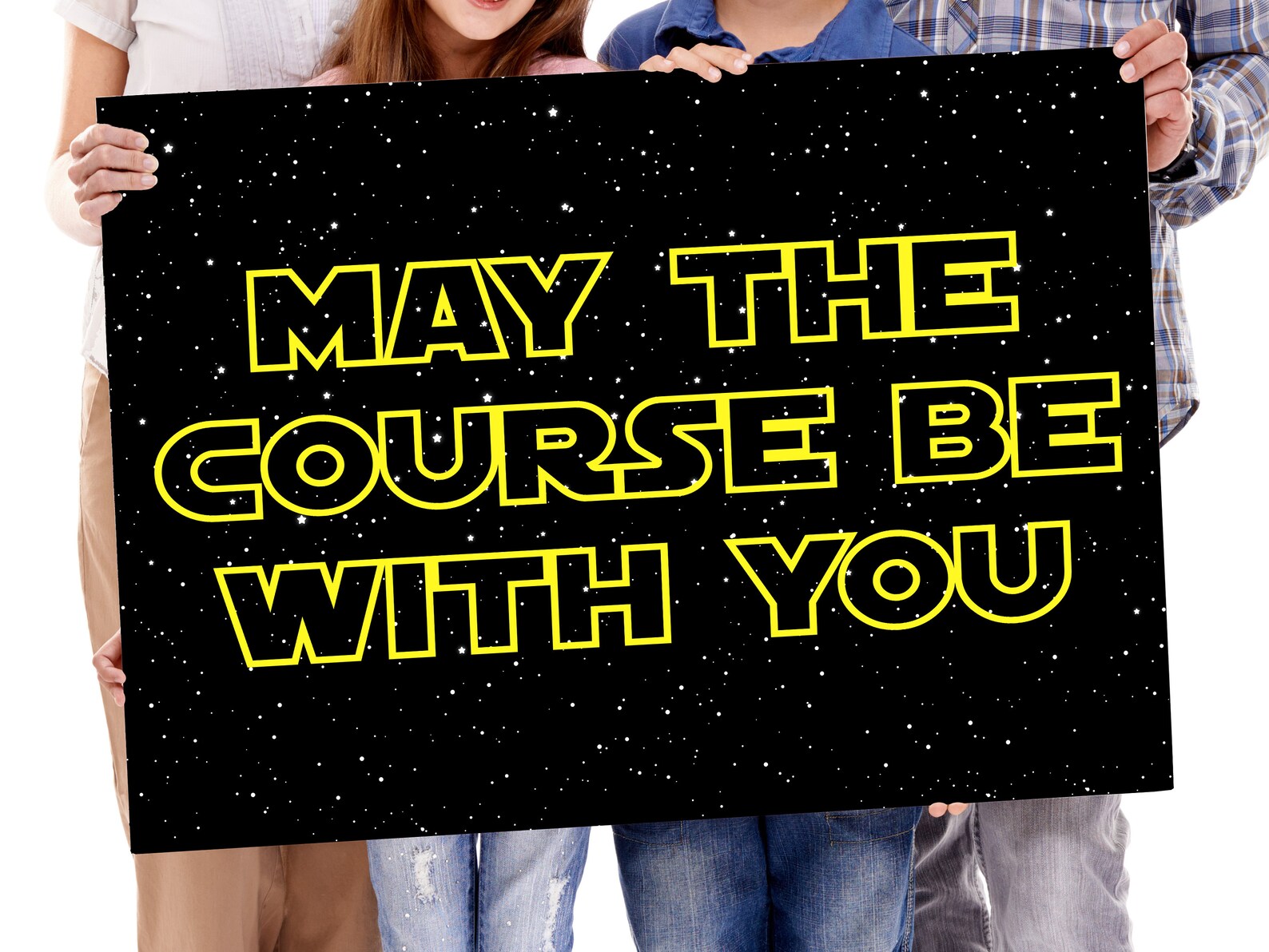 Running Race Sign - May the Course Be With You - Etsy